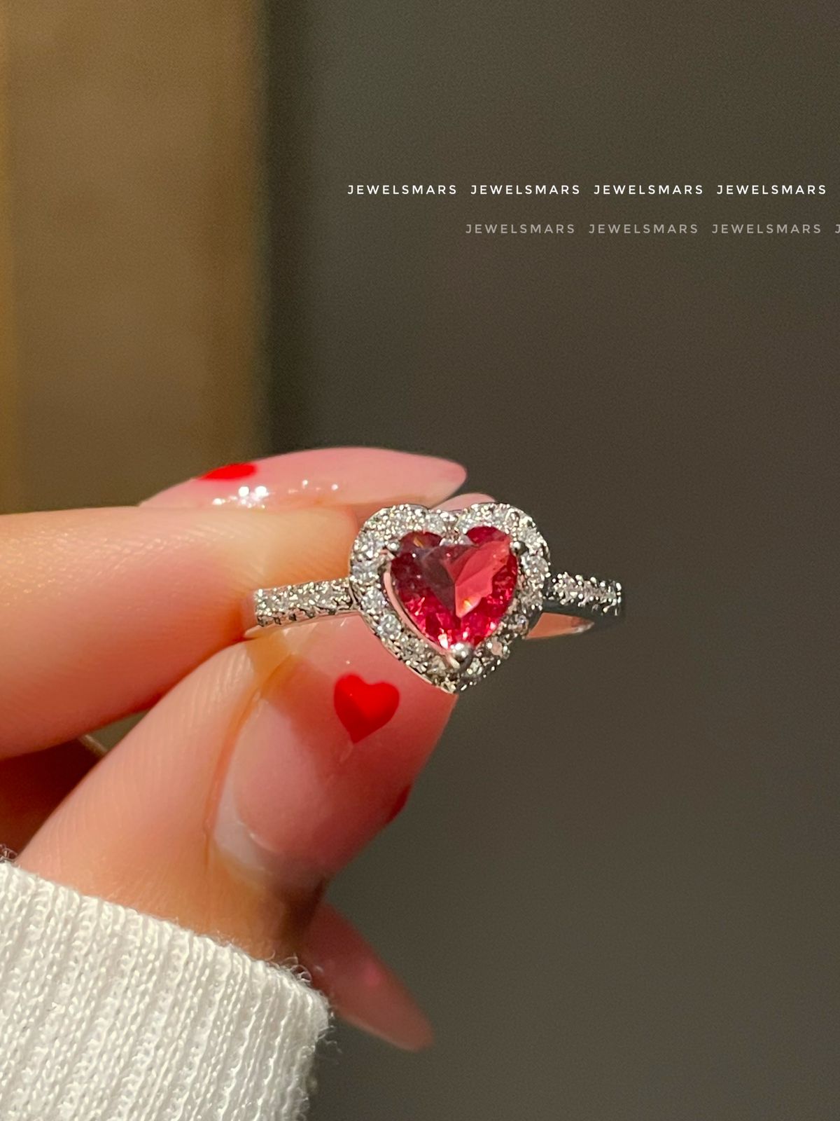 Heart Ring- red – Jewelsmars