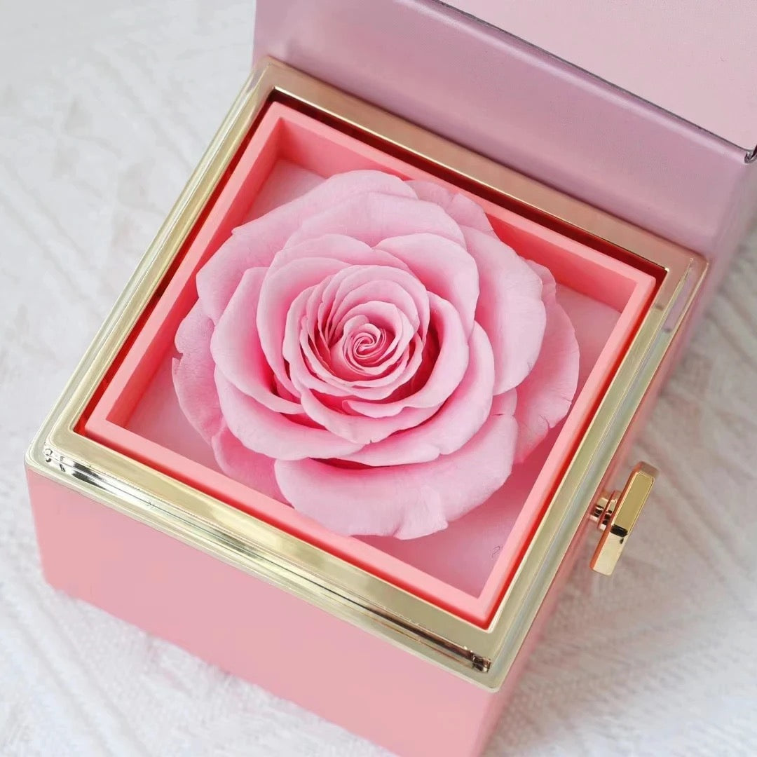Eternal Rose Rotatable Gift Box with Promise Necklace – Jewelsmars