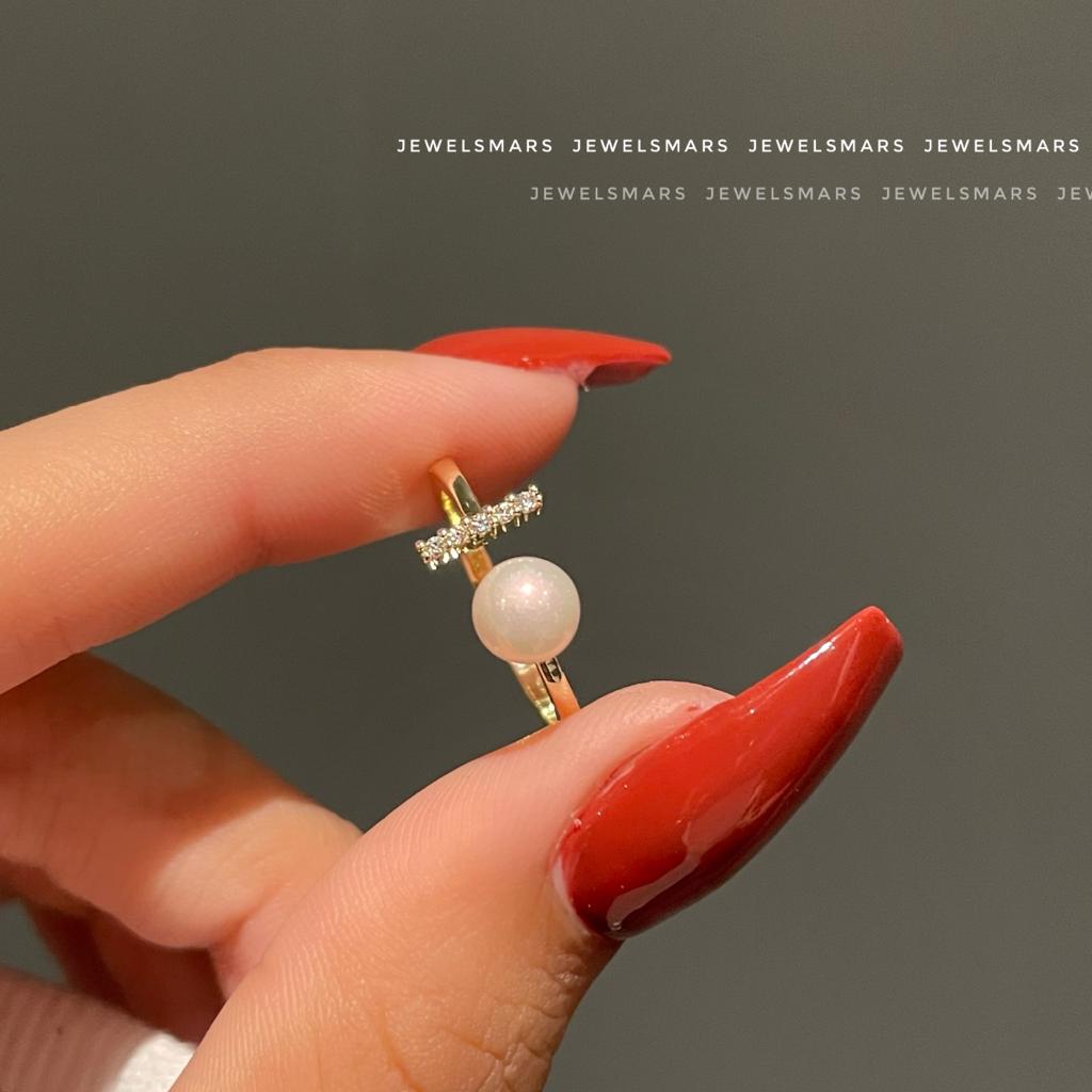 Snow White Pearl Ring – Jewelsmars