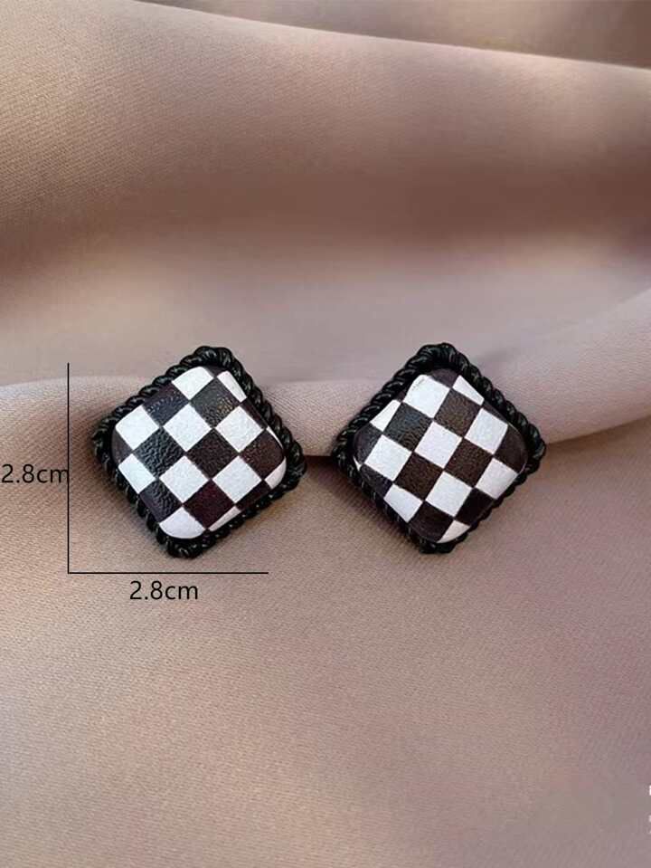 Checkered Earrings – Jewelsmars