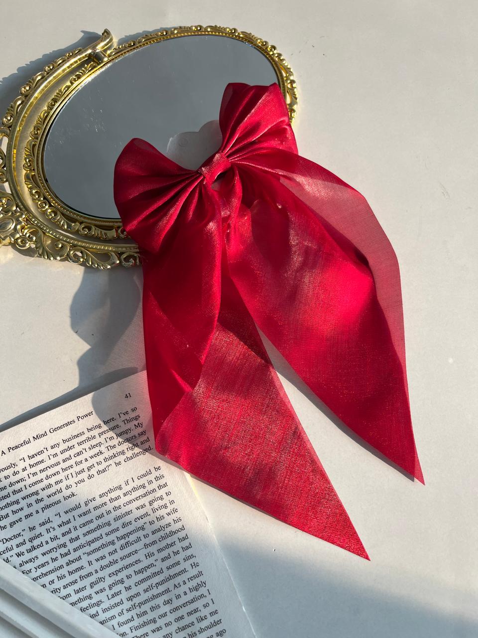 Long tail Bow- red – Jewelsmars