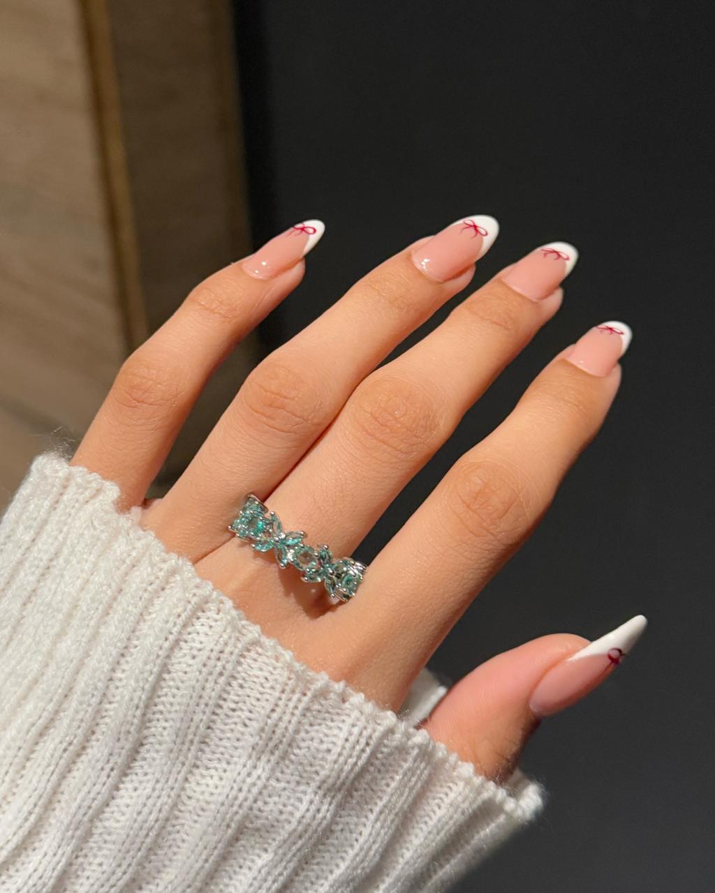 Laura Ring Band- algae green – Jewelsmars