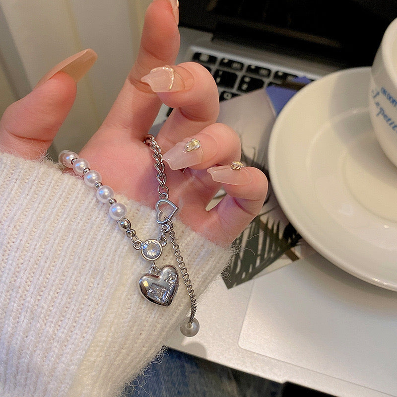 Pearly Promise Heart Necklace – Jewelsmars